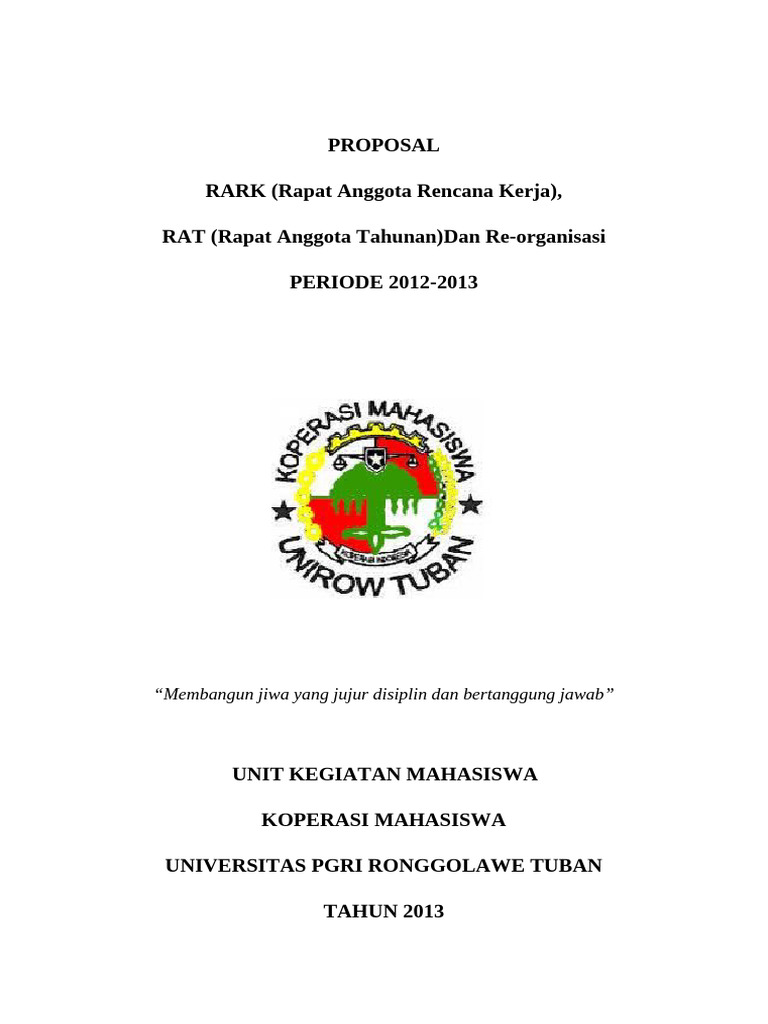 Proposal Rat Jadi | PDF | Karier & Perkembangan
