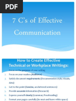 7Cs of Effective Communication | PDF | Information | Mind