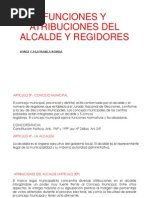 Atribuciones y Obligaciones de Los Regidores | PDF | Alcalde | Gobierno local