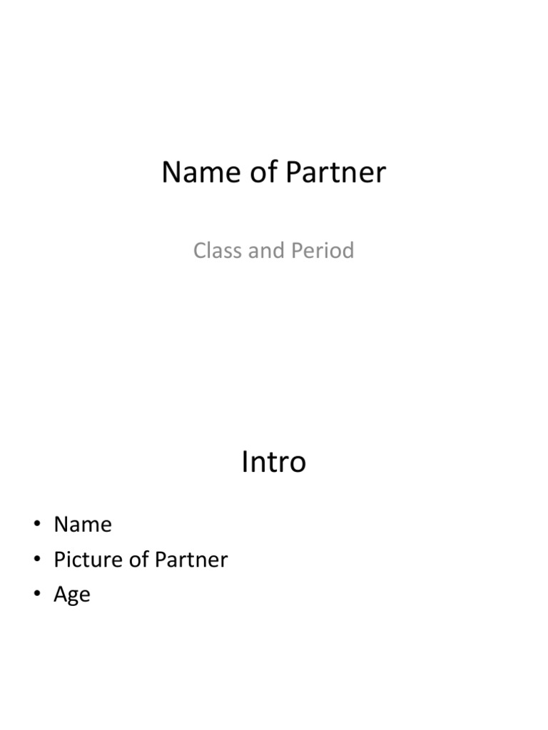 Partner Profile Presentation | PDF | Sports & Recreation