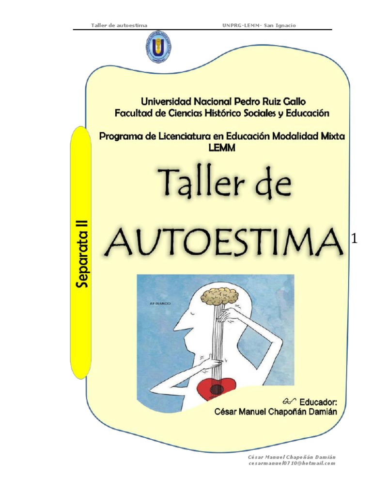 Dossier Taller de Autoestima II | Descargar gratis PDF | Autoestima | Metafísica de la mente
