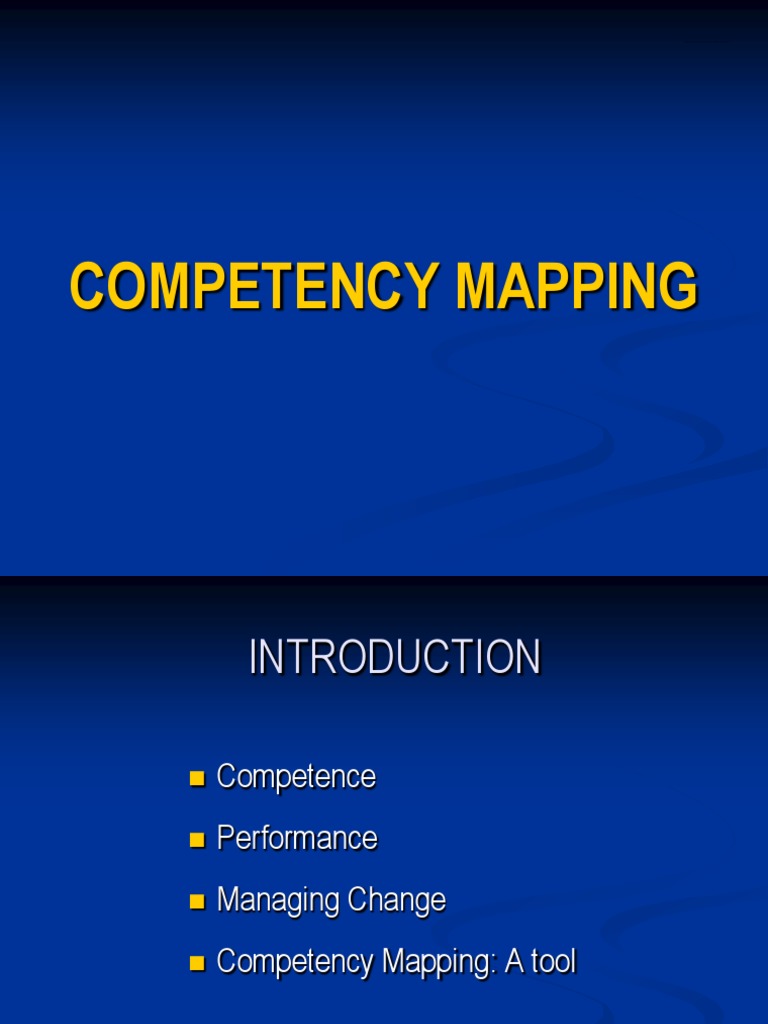 Competency Mapping | PDF | Competence (Human Resources) | Strategic ...