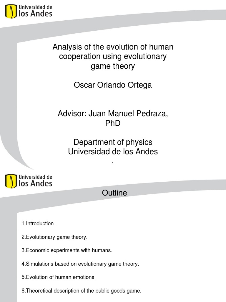 Evolutionary Game Theory | PDF | Game Theory | Public Good