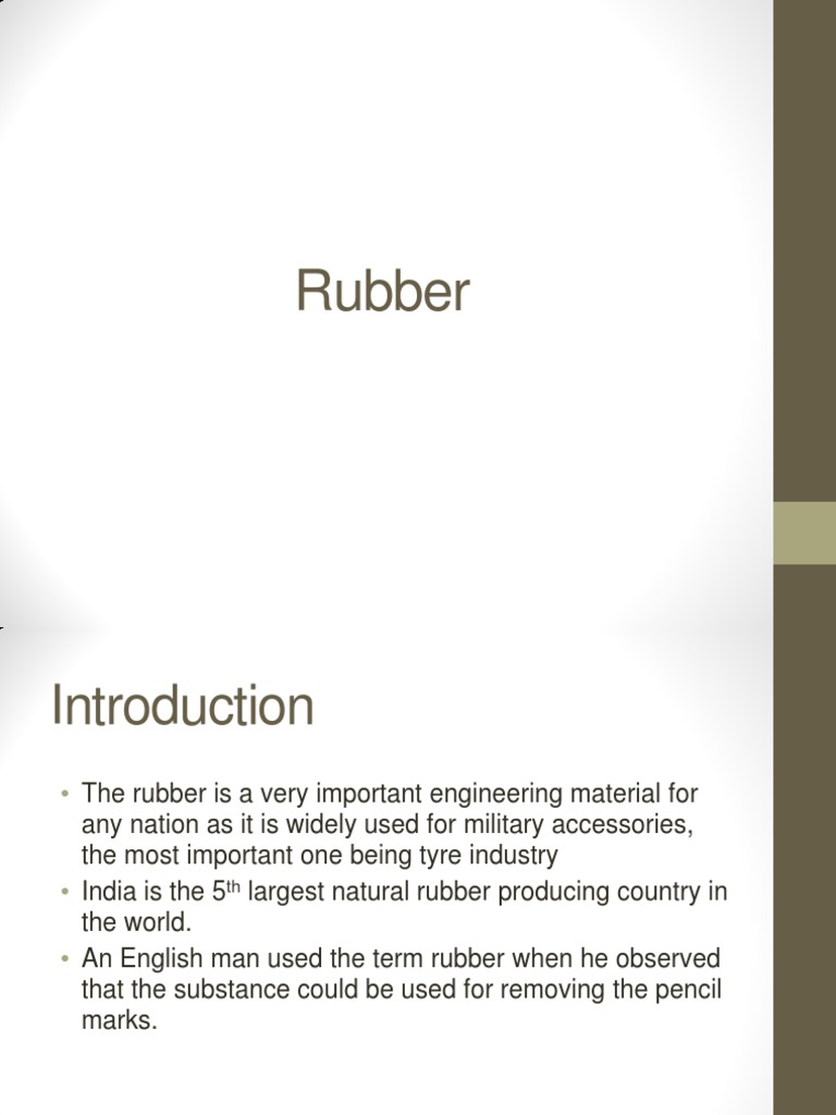 Rubber | PDF | Natural Rubber | Materials