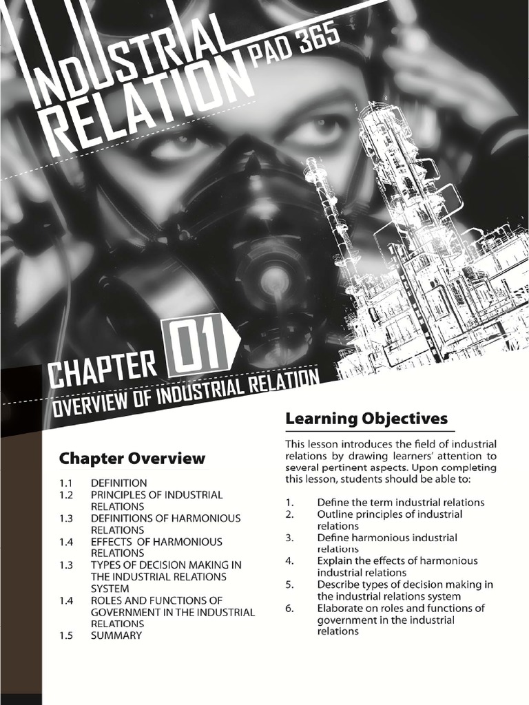 1.Overview of Industrial Relation | Industrial Relations | Employment