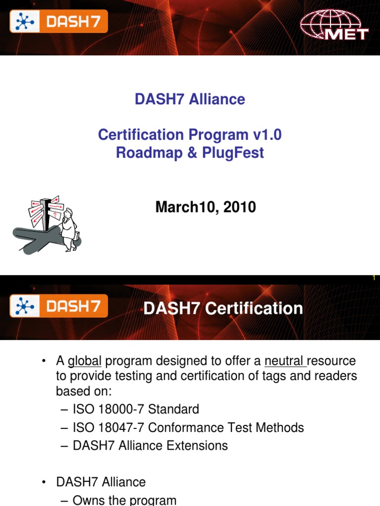 DASH7 Certification Program Overview | PDF | Interoperability | Systems ...