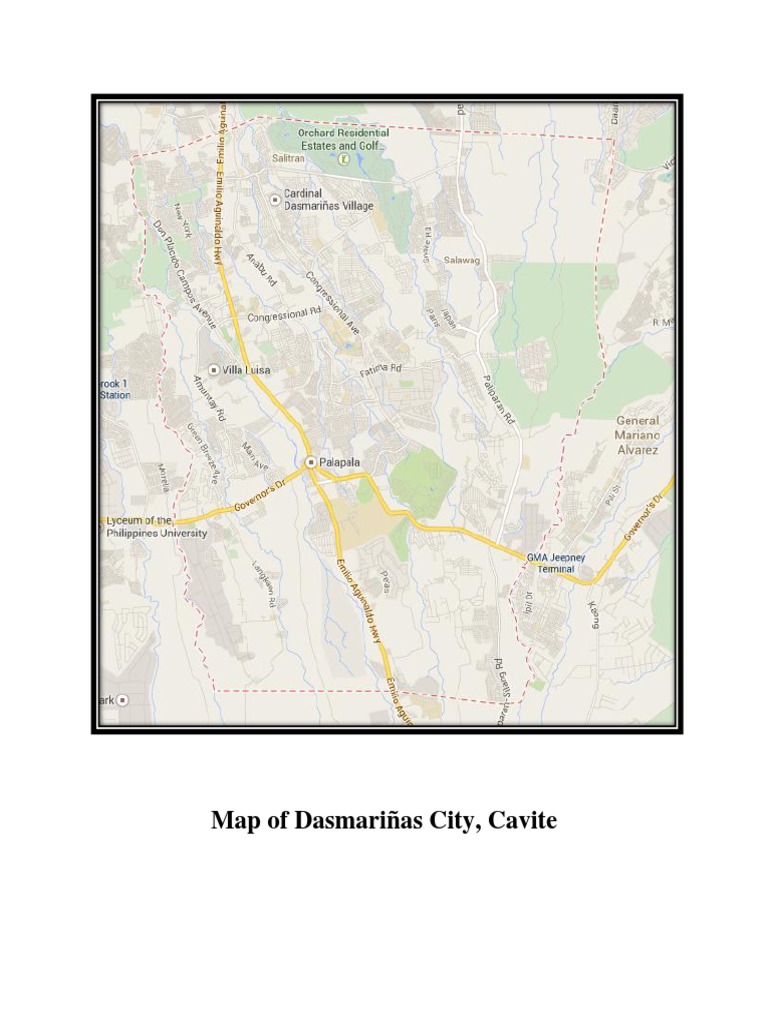 Land Use Map Dasma Silang | PDF