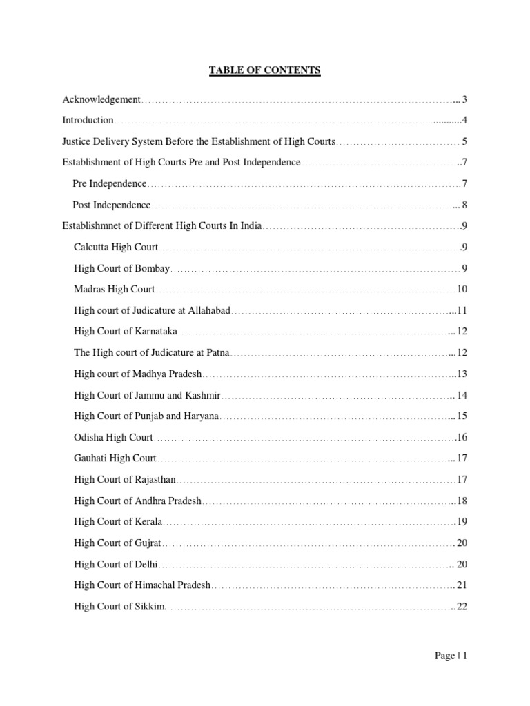 Establishment of India's First High Court | PDF | Supreme Courts ...