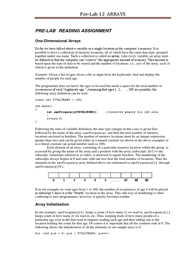 Arrays Download Free Pdf Array Data Structure Parameter Computer Programming