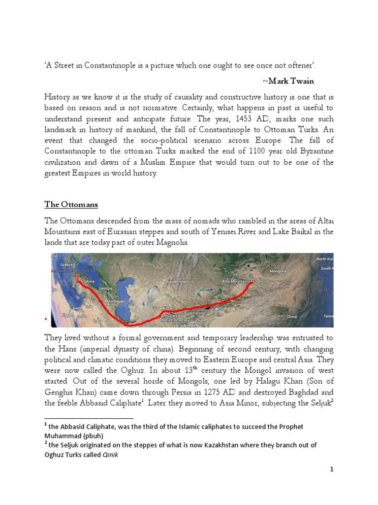 The Fall of Constantinople | PDF | Byzantine Empire | Ottoman Empire