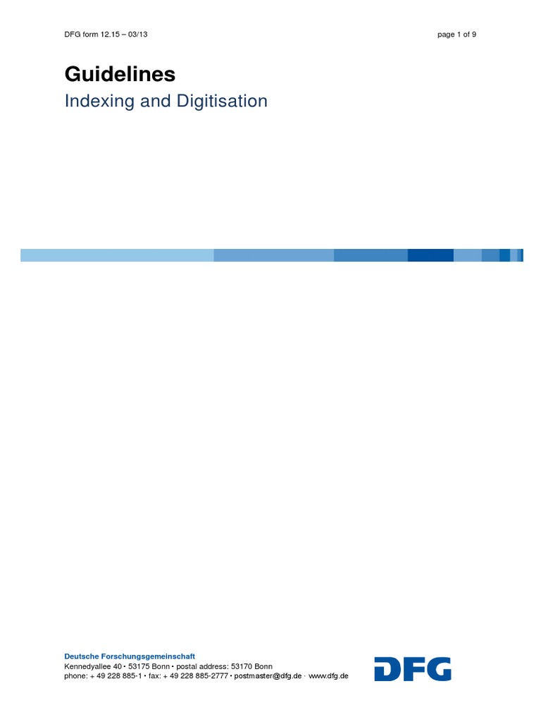 Guidelines: Indexing and Digitisation | PDF | Digitizing | Metadata