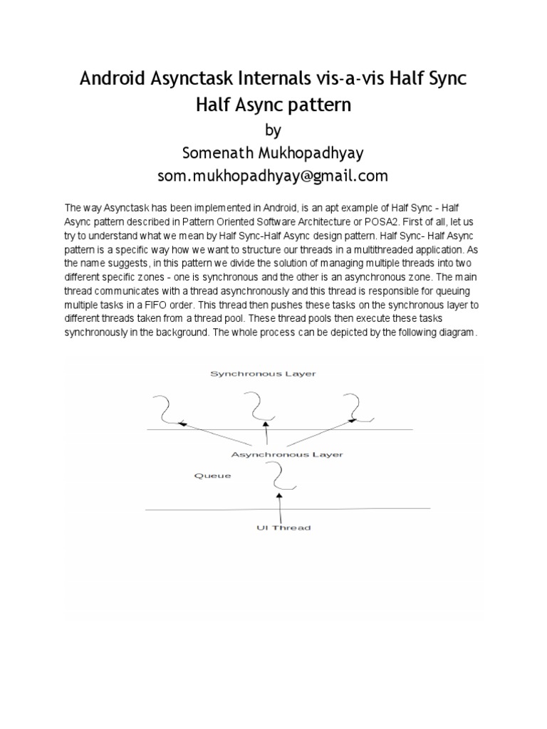Asynctask and Half Sync Half Async Pattern | PDF | Thread (Computing ... Asynctask and Half Sync Half Async Pattern | PDF | Thread (Computing ...