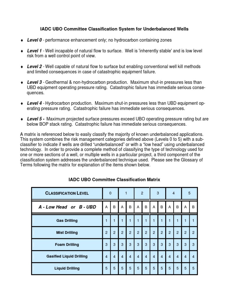 Well Classification System | PDF | Oil Well | Foam
