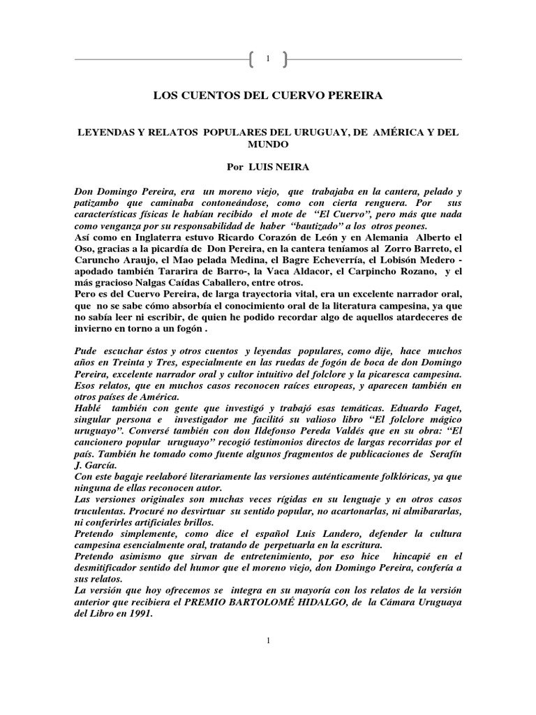 Folclore Mágico, de Luis Neira | PDF | Traducciones | Uruguay