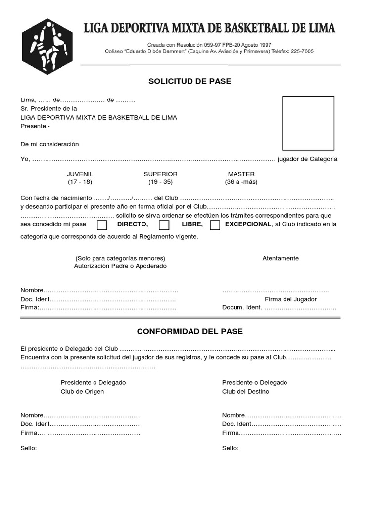 Modelos de Solicitud de Pase | PDF