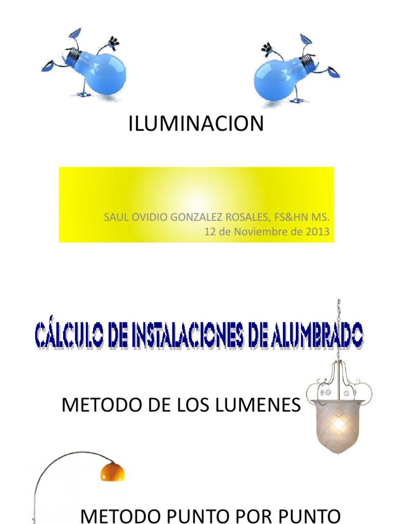 Calculos De Iluminacion Pdf Encendiendo Ligero