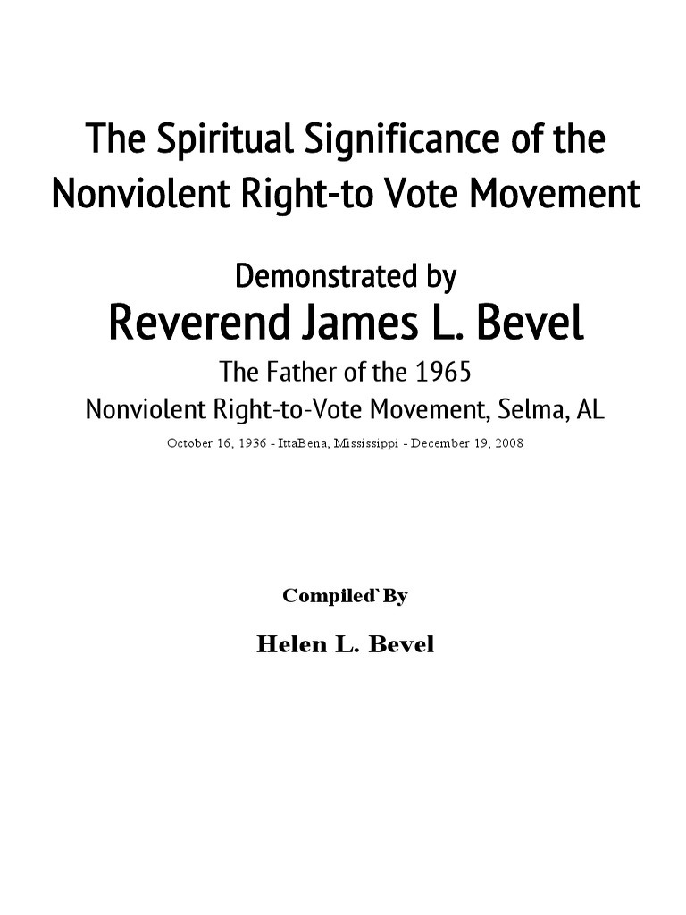 Spiritual Significance of The Right To Vote Movement | PDF | Student ...