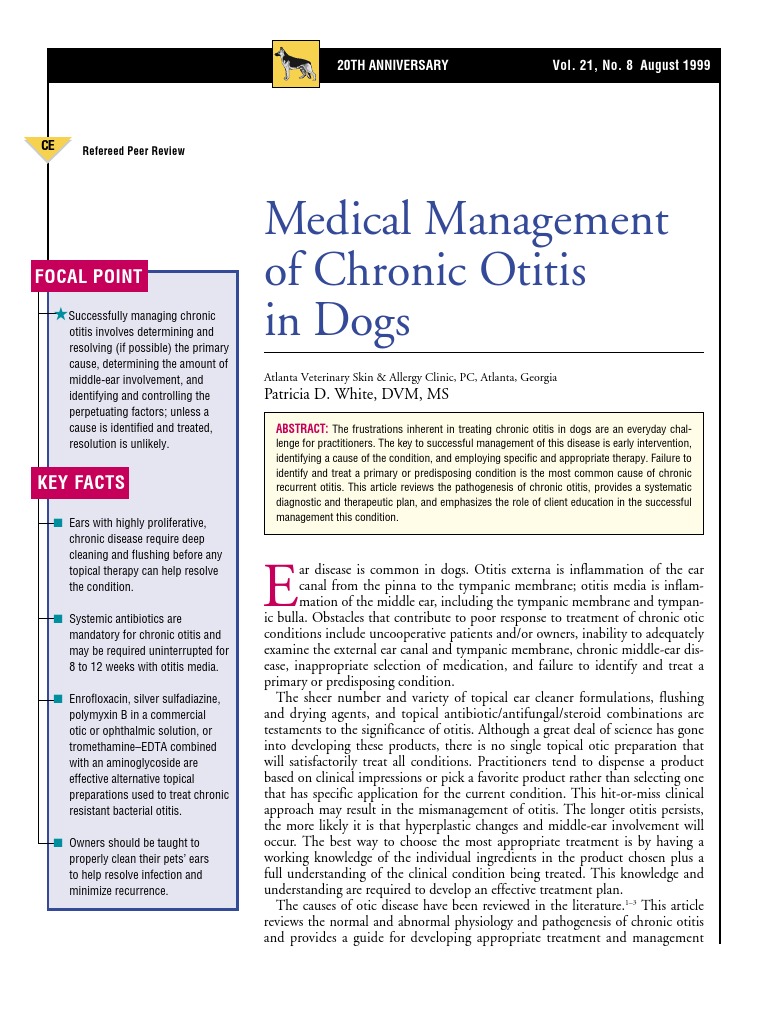 CANINE-Medical Management of Chronic Otitis in Dogs | PDF | Ear ...