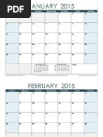 Vertex42 Monthly Calendar 2025 | PDF