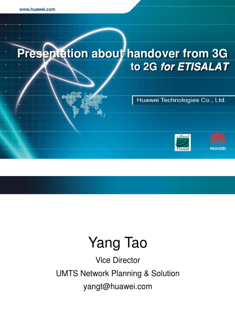 Enabling Seamless Handover Between 3G and 2G Networks Through Unidirectional Handover and ...
