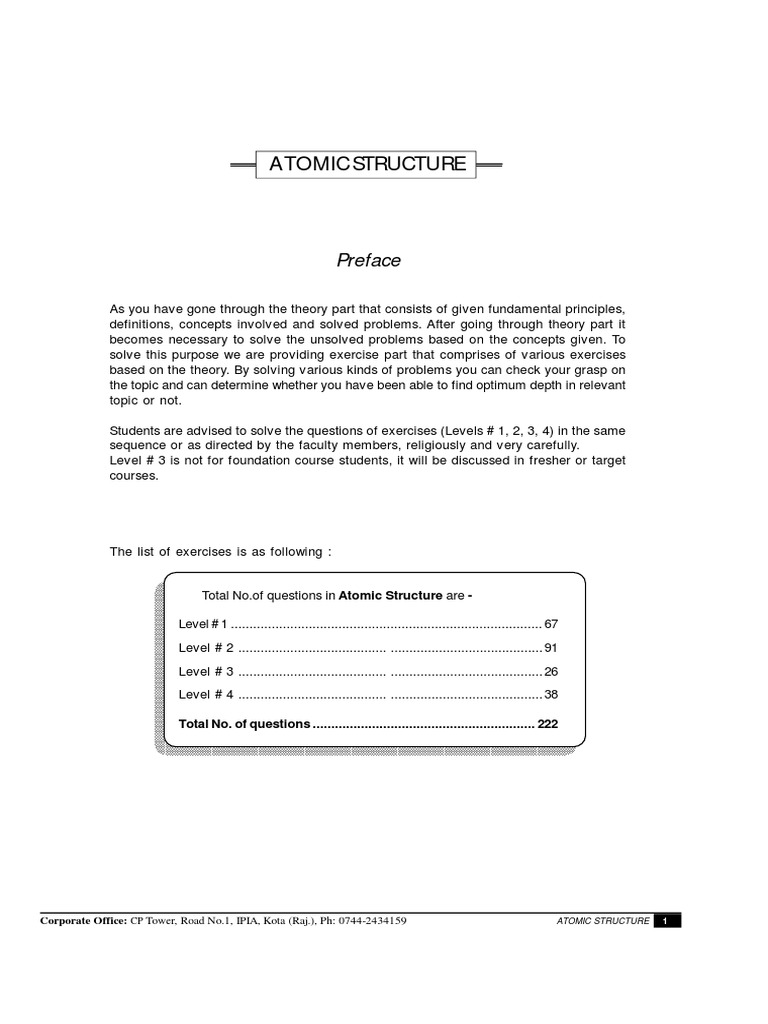Atomic Structure | PDF | Atomic Orbital | Electron Configuration
