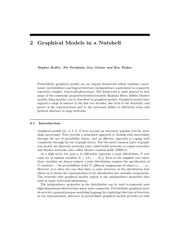 2 Graphical Models in A Nutshell: Daphne Koller, Nir Friedman, Lise ...