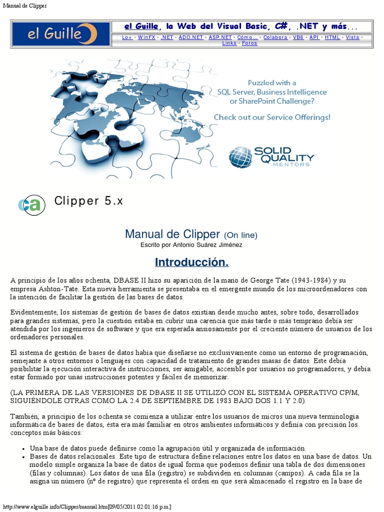 Guía Completa de Clipper 5.x | PDF | Compilador | Archivo de computadora