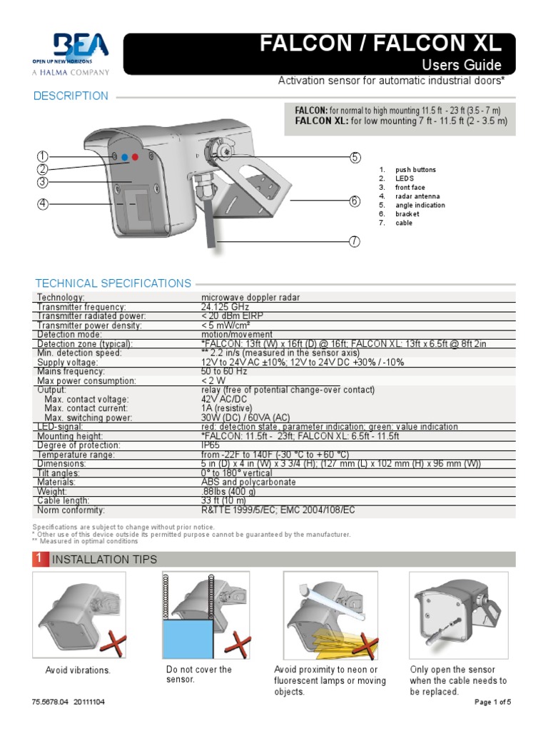 Falcon / Falcon XL Falcon / Falcon XL: Users Guide | PDF | Electronic ...