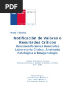 Guia de Valores Criticos de Laboratorio | PDF | Laboratorios | Medicina ...