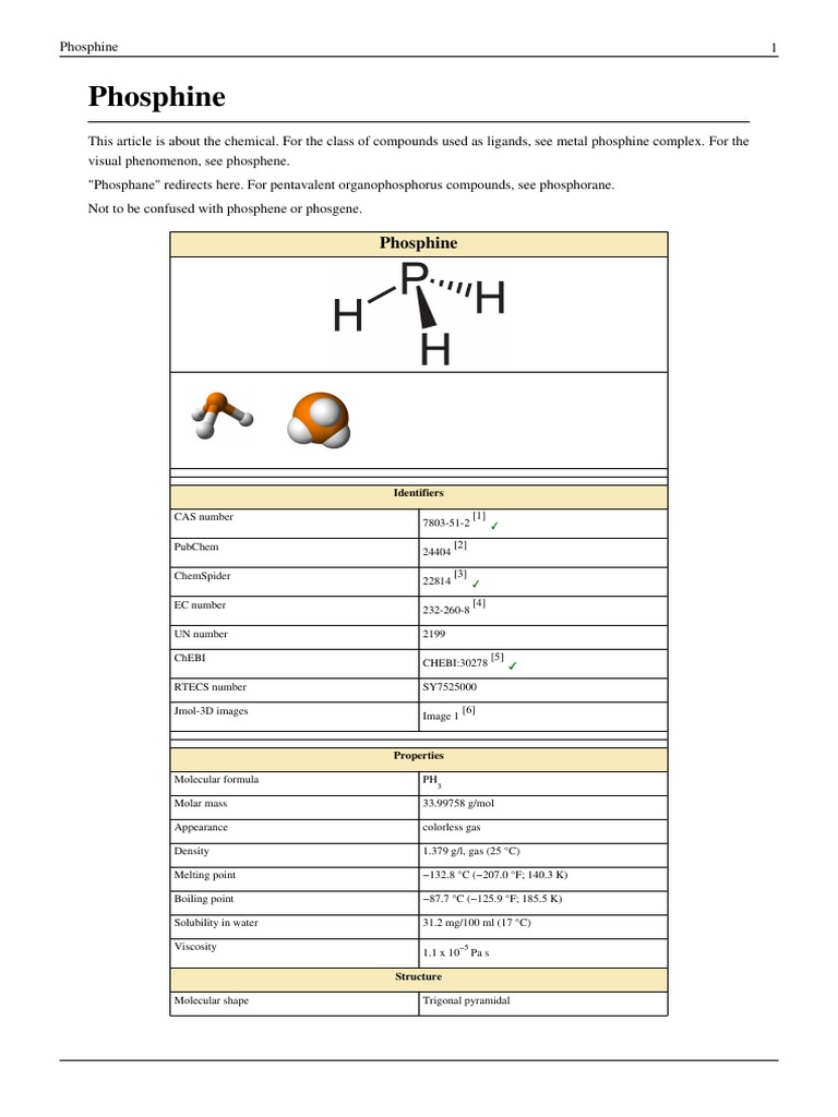 Phosphine PDF | PDF