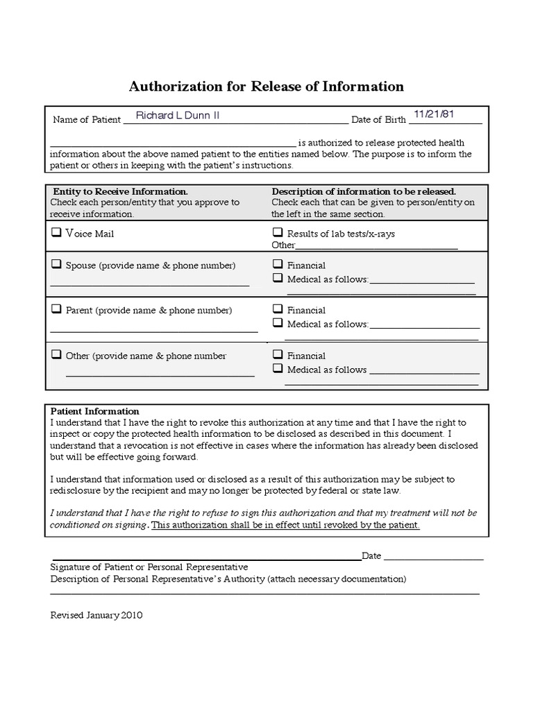 Release Form | PDF