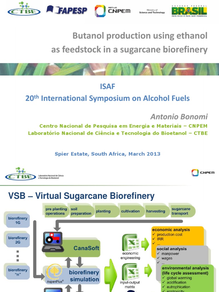 Butanol Production Using Ethanol | PDF | Ethanol | Sugarcane