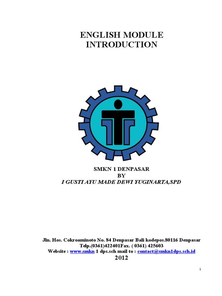 Introduction Modul | PDF | Schools | Further Education