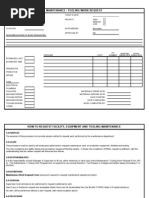 Template Equipment Breakdown Repair Report Form | PDF