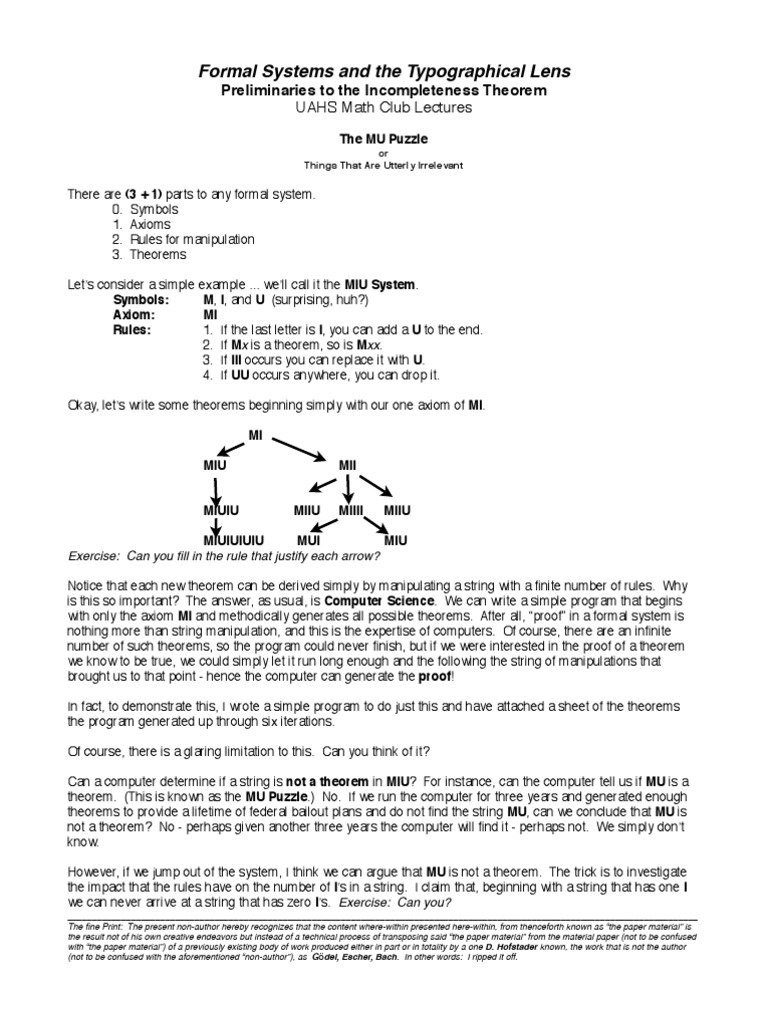 Notes of Godel's Incompleteness Theorem | Mathematical Proof | Theorem