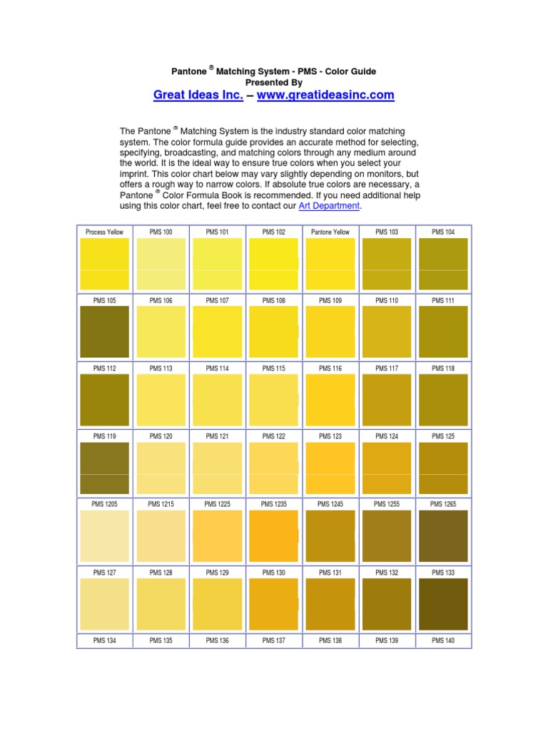 Pms Chart | PDF