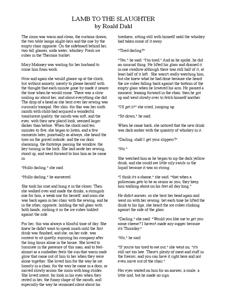 Lamb To The Slaughter | PDF | Nature