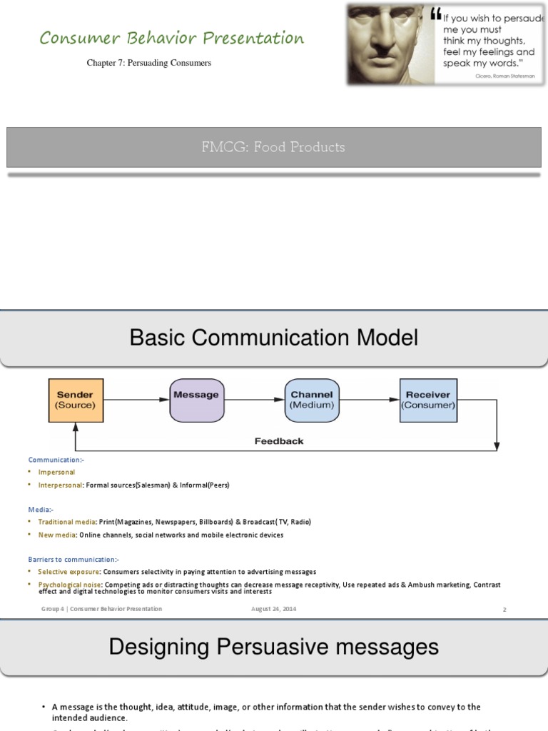 Persuading Consumers - Consumer Behavior | PDF | Persuasion | Consumer ...