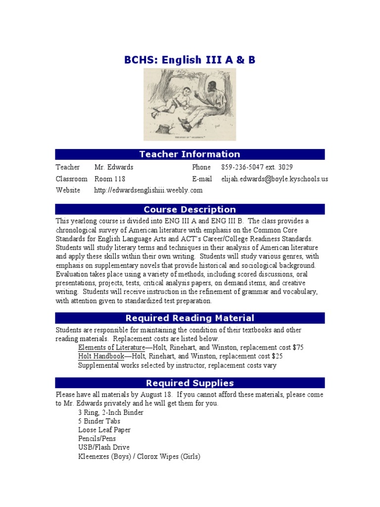 004 English III A B Syllabus | PDF | Social Media | Popular Culture ...