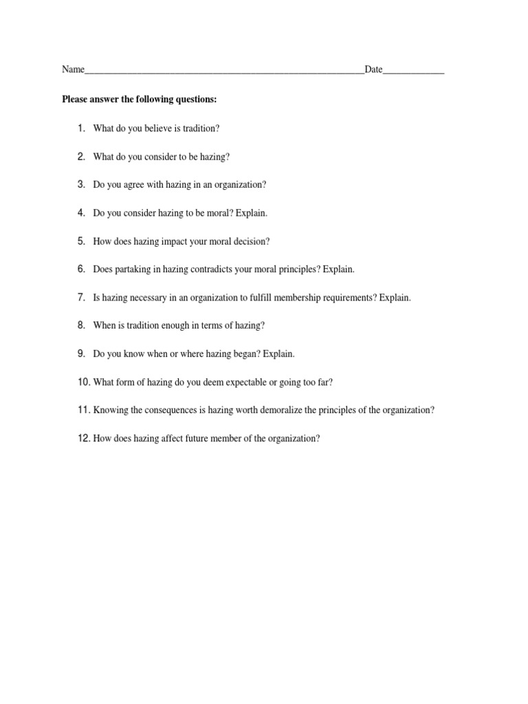 Please Answer The Following Questions | PDF