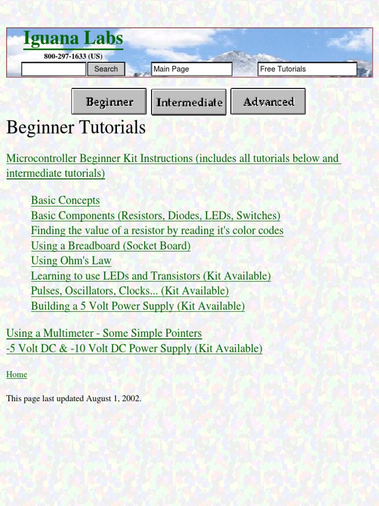 Electronics Tutorial | PDF | Series And Parallel Circuits | Electrical ...