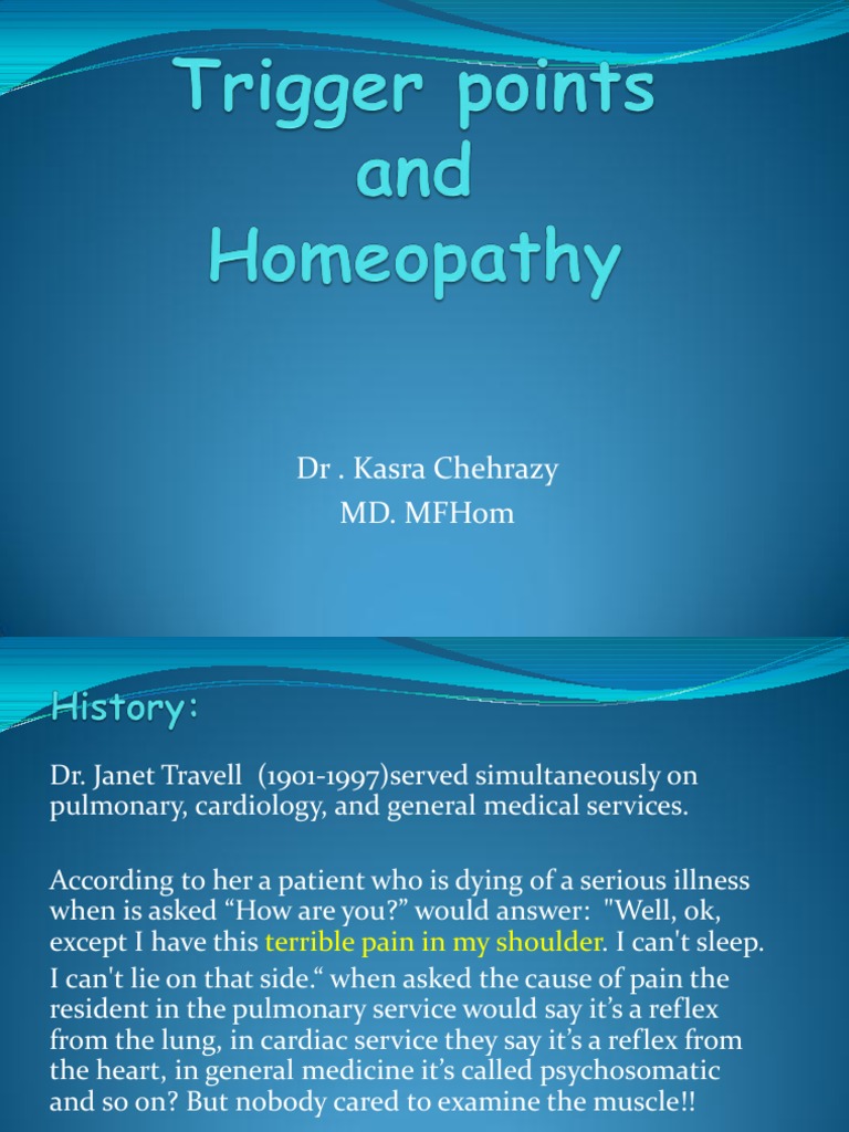 Trigger Point Homp. Tehran | PDF | Myofascial Trigger Point | Medicine