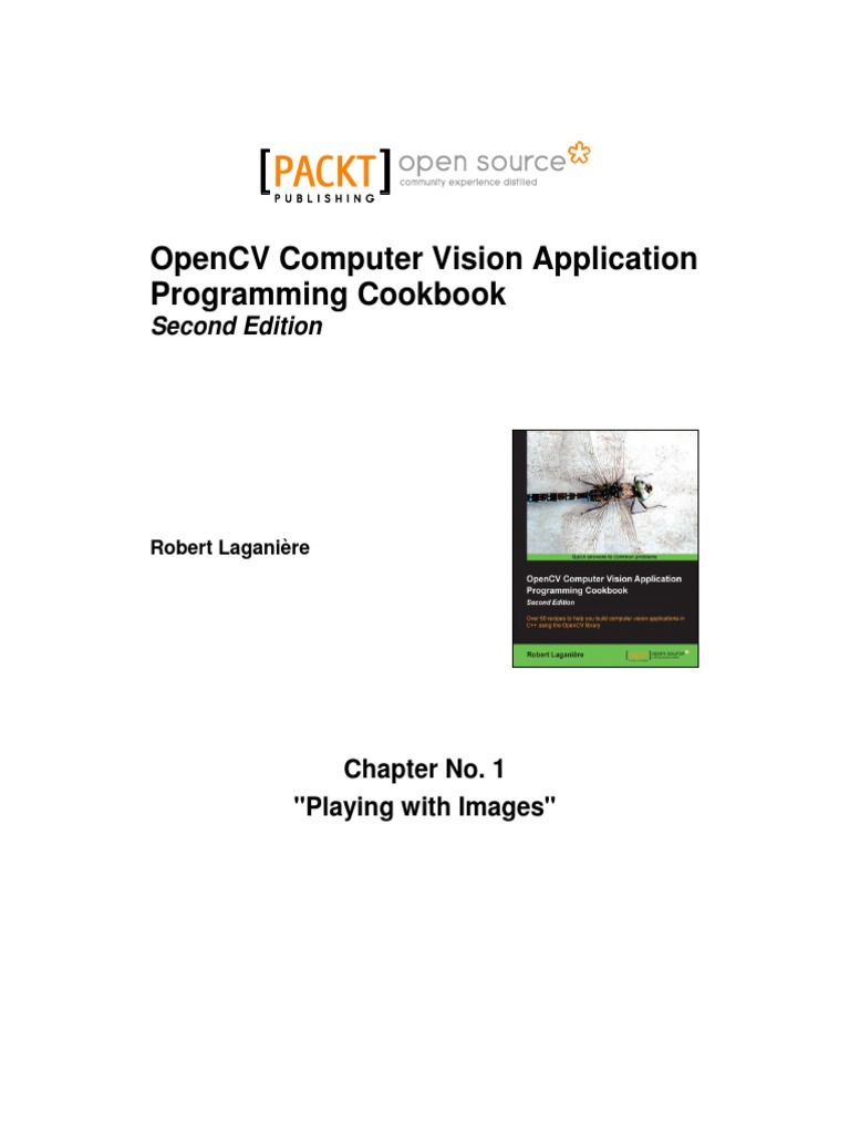 Opencv Computer Vision Application Programming Cookbook Second Edition Pdf Library