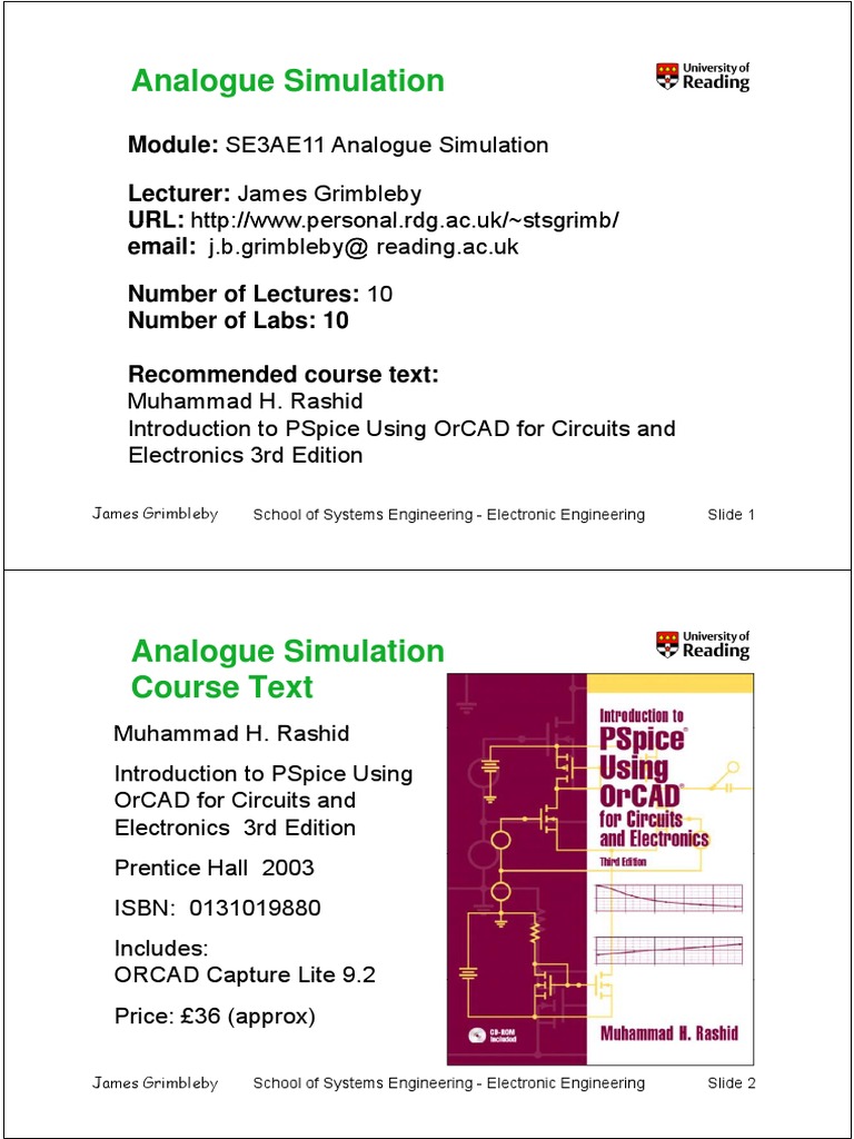 Analogue Simulation | PDF | Spice | Amplifier