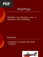24 Types of Philes and Their Meanings | PDF | Language Arts ...