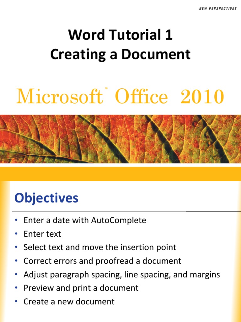 Word Tutorial | Microsoft Office 2010 | Microsoft Word | Free 30-day ...