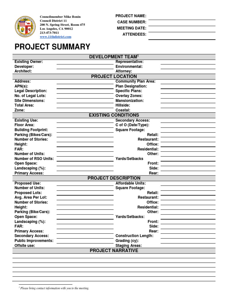 CD11 Project Summary Form | PDF | Environment | Science
