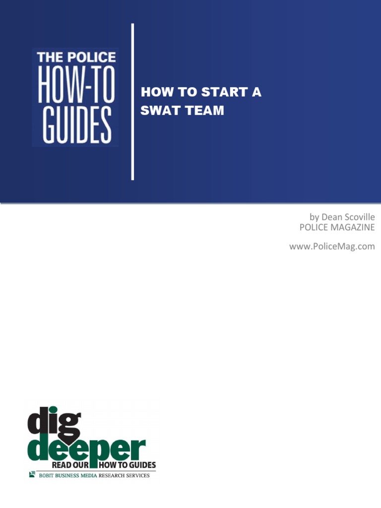 HowTo Start A SWAT Team | PDF | Swat | Police