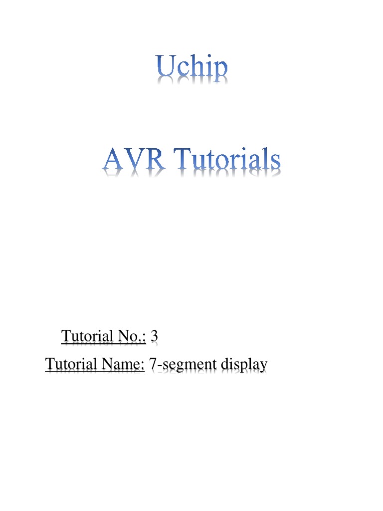 Tutorial 3 (7 Seg-Dispaly) | PDF | Electrical Circuits | Electronic ...