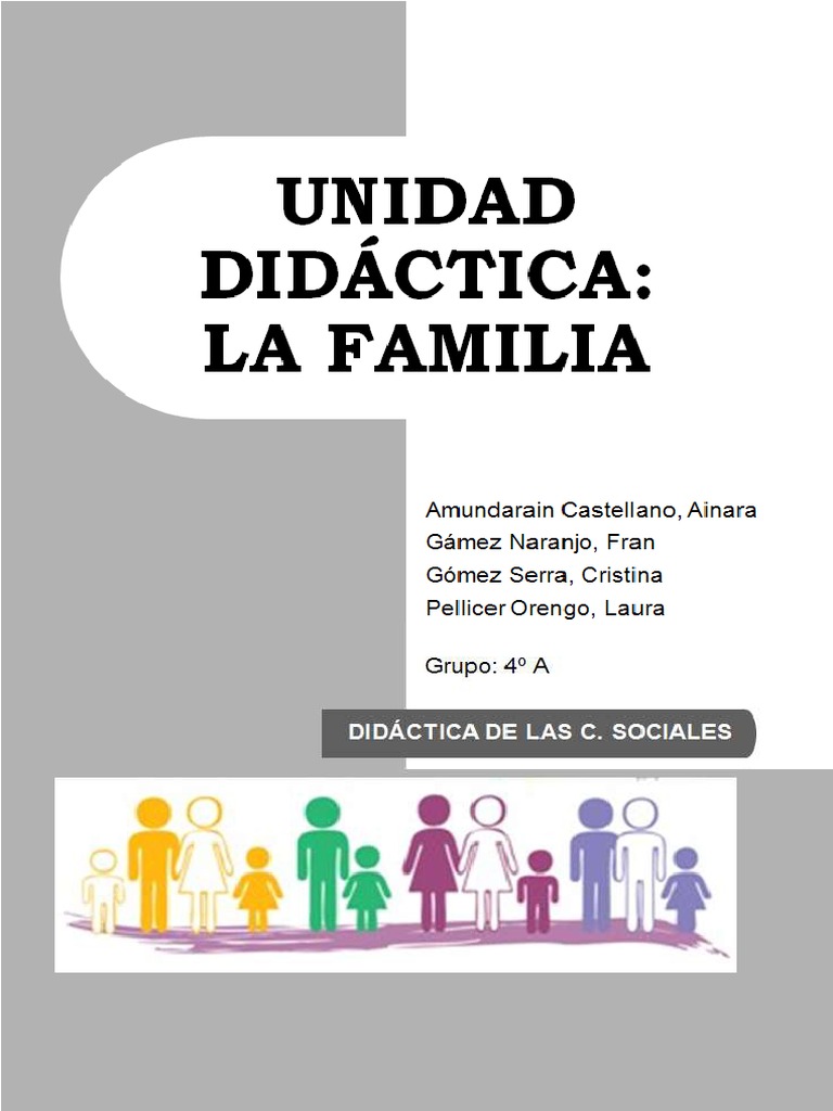 Unidad Didactica - La Familia | PDF | Maestros | Familia
